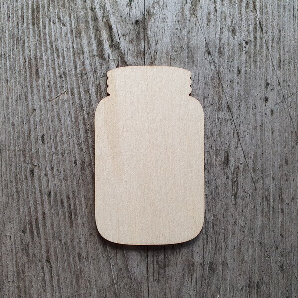 Wood Mason Jars Cutouts - Etsy