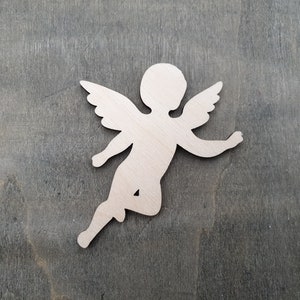 Angel Shape, MULTIPLE SIZES, Angel Cut Out, Wooden Shapes, Laser Cut ...