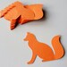Fox Cut Out, MULTIPLE SIZES, 20 Pieces, Fox Die Cut, Paper Fox Die Cut ...