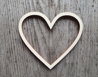 Wooden Heart Cutout | Etsy