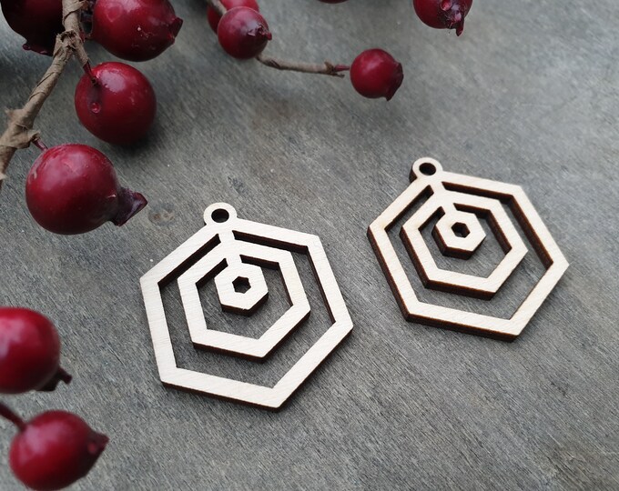 Wooden Earring Blanks 10 50 or 100 Pcs DIY Earrings - Etsy