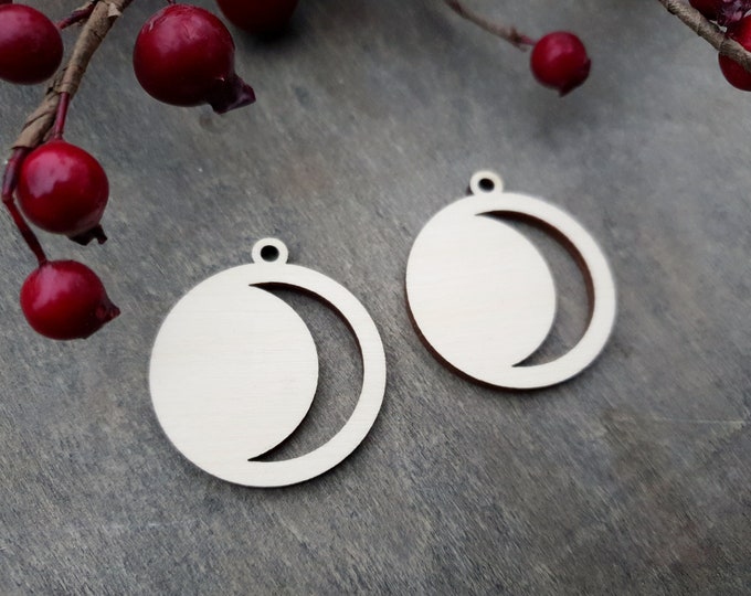 Wooden Earring Blanks 10 50 or 100 Pcs DIY Earrings - Etsy