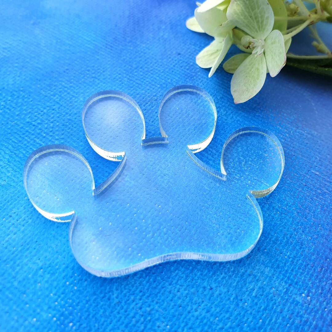 Acrylic Dog Paw Shape, Acrylic Paw Cutouts, Dog Paw Blank, Choose SIZE ...
