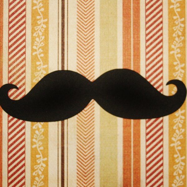 Mustache Diecuts - Etsy