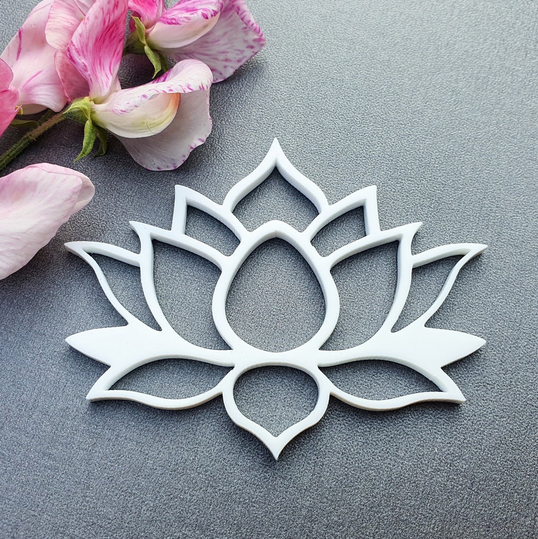 Acrylic Lotus Shape, 1/8 Inch Thickness, Choose SIZE and COLOR - Etsy