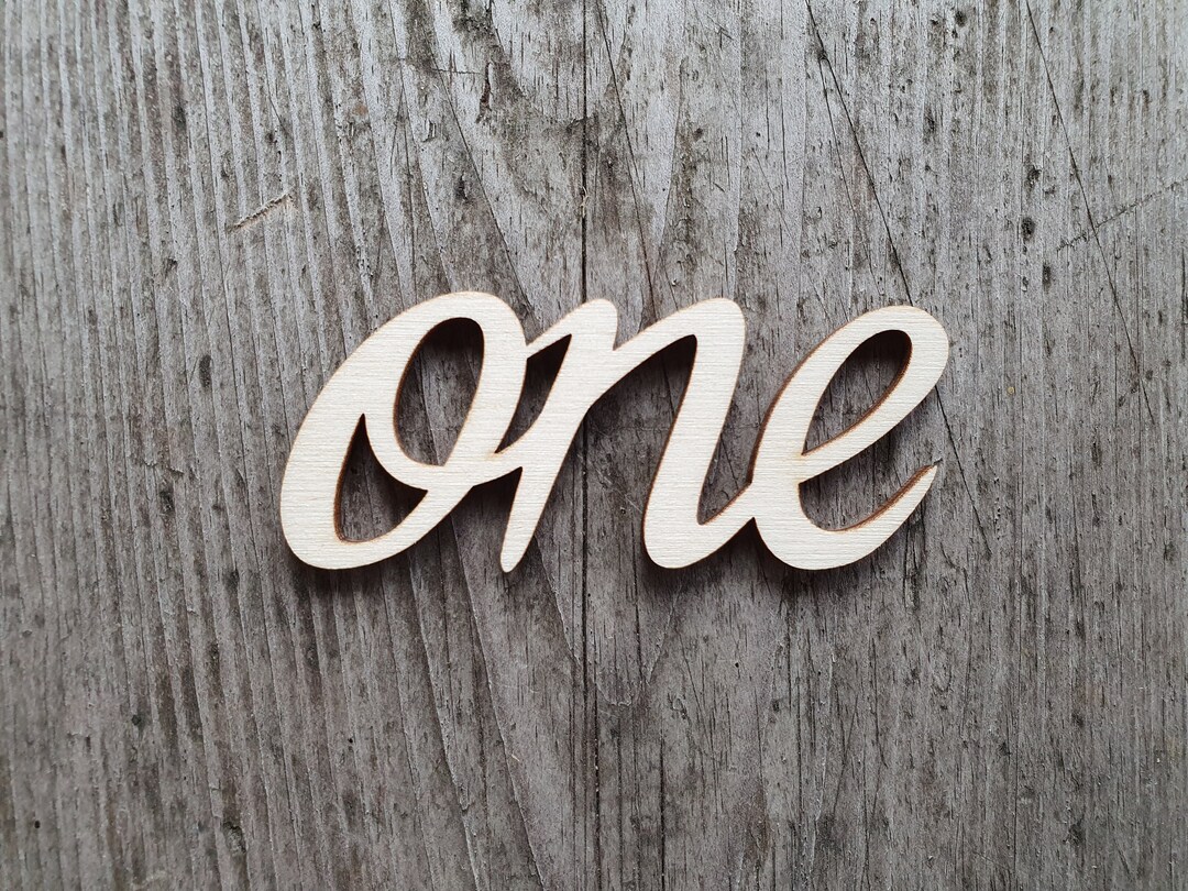 ONE Word Cut Out 3 20 Laser Cut Wooden Cutout - Etsy