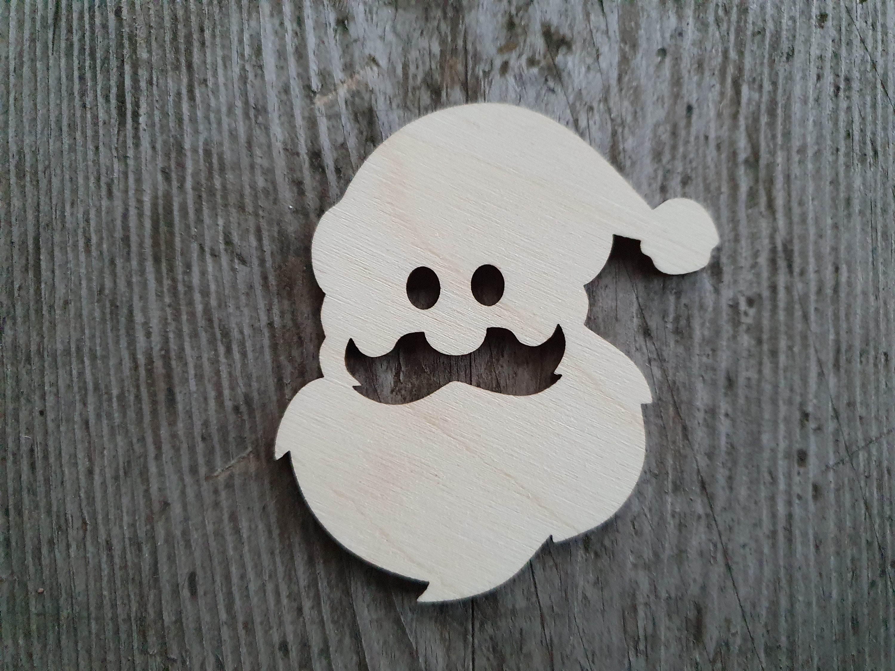 Santa head shape 3 20 Santa head cut out | Etsy