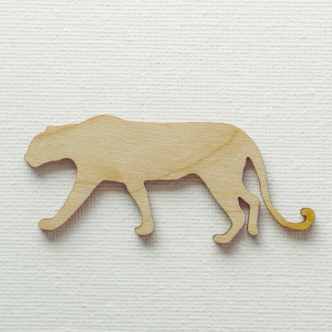 Wooden Panther Shape for DIY Craft or Decoration Projects - Wood ...