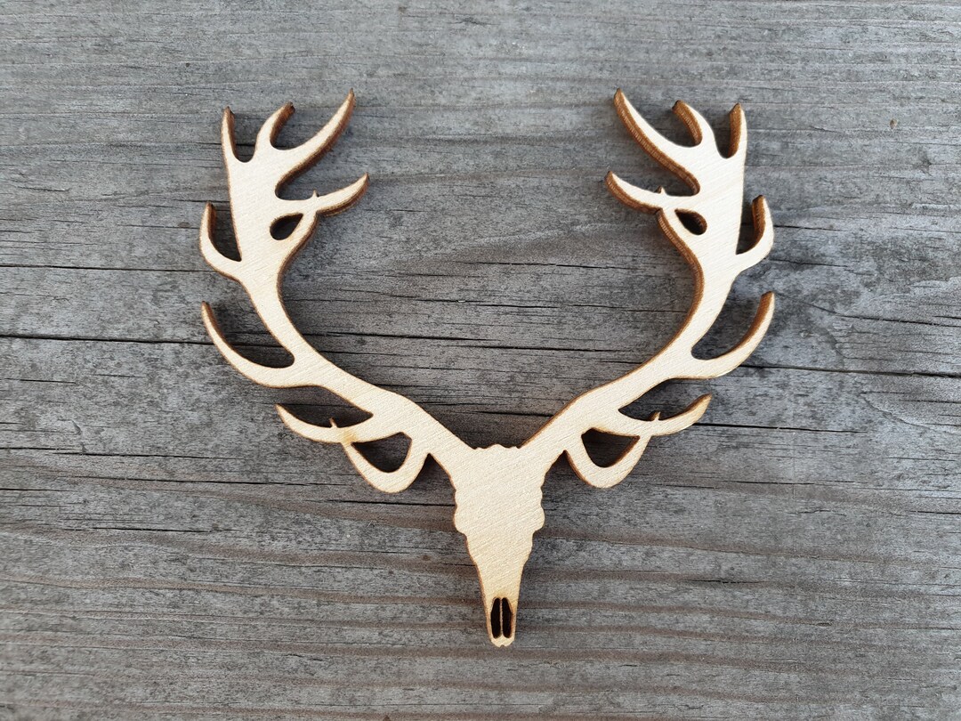 Deer Antlers Shape, MULTIPLE SIZES, Deer Antlers Cut Out, Laser Cut ...