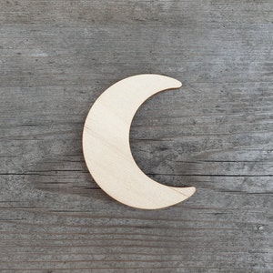 Moon Shape, MULTIPLE SIZES, Moon Cut Out, Laser Cut Moon Crescent ...