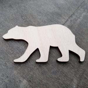 Polar Bear Shape, MULTIPLE SIZES, Polar Bear Cut Out, Unfinished Wood ...