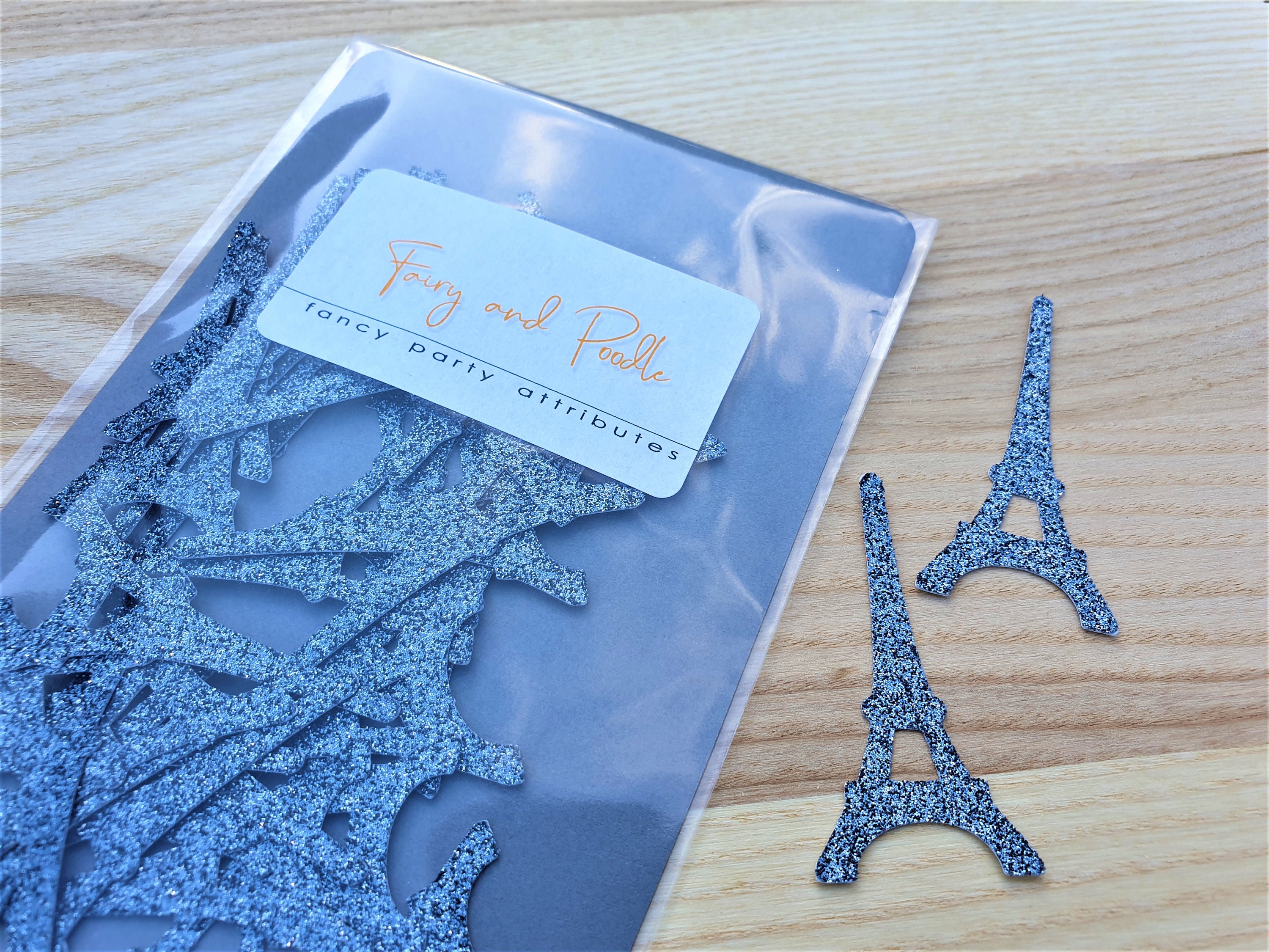 Paris party decorations Eiffel tower confetti 30 pcs French | Etsy