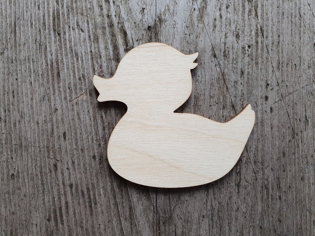Duck Shape, MULTIPLE SIZES, Laser Cut, Unfinished Wood, Cutout Shapes ...