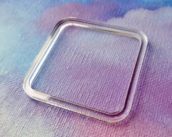 Square Clear Acrylic Blanks for DIY Wedding Kits and Crafts. Available ...