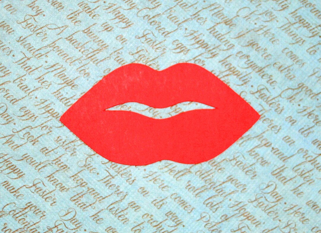 Paper Lips Cutouts 20 Pcs MULTIPLE SIZES Lip Die Cut Lip - Etsy