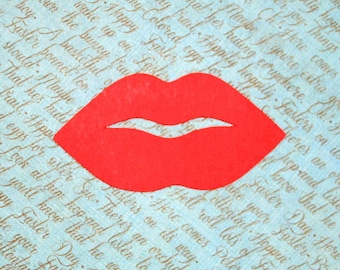 Paper Lip Cut Out - Etsy