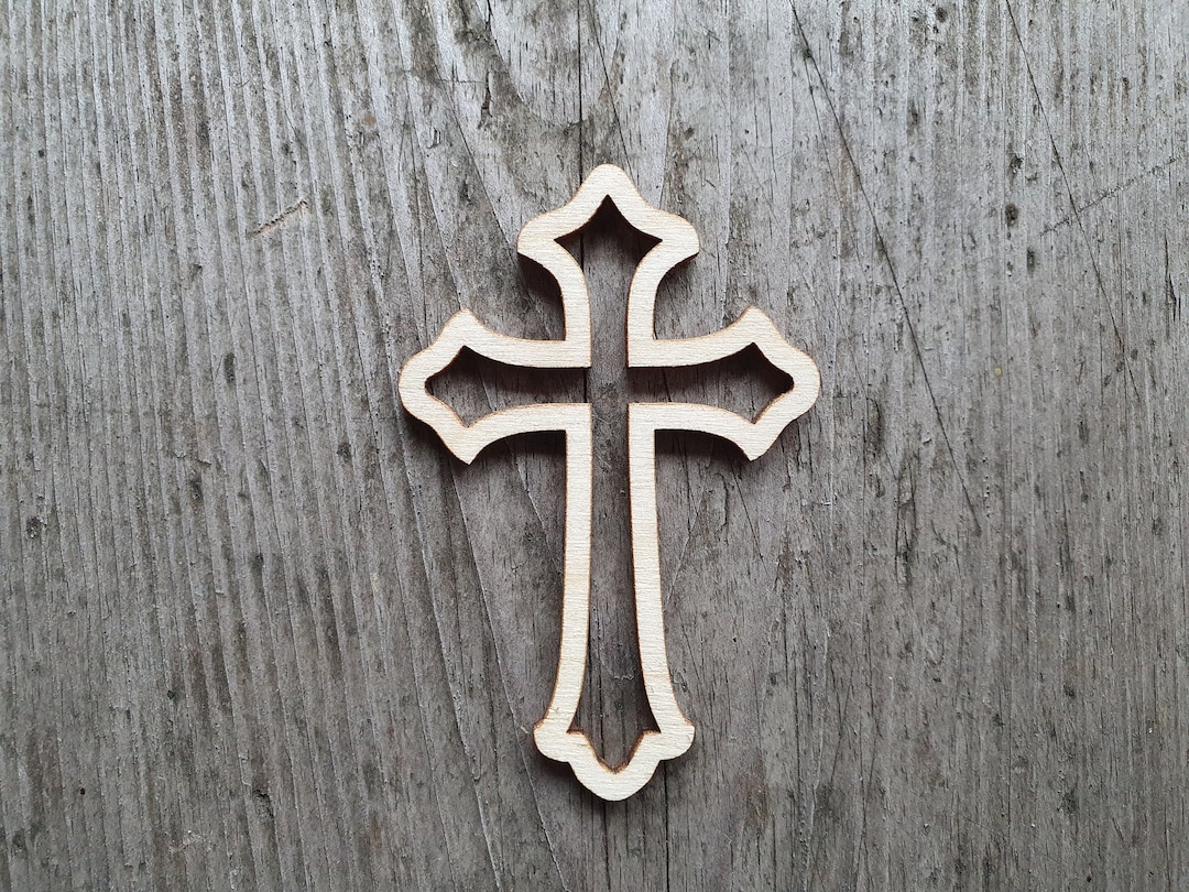 Cross Outline Shape, MULTIPLE SIZES, Orthodox Cross, Laser Cut ...