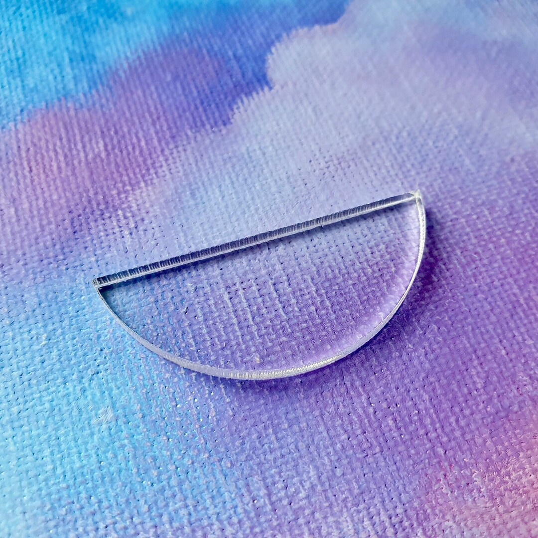 Acrylic Semicircle Shape, Acrylic Half Circle Cut Out, Semicircle ...