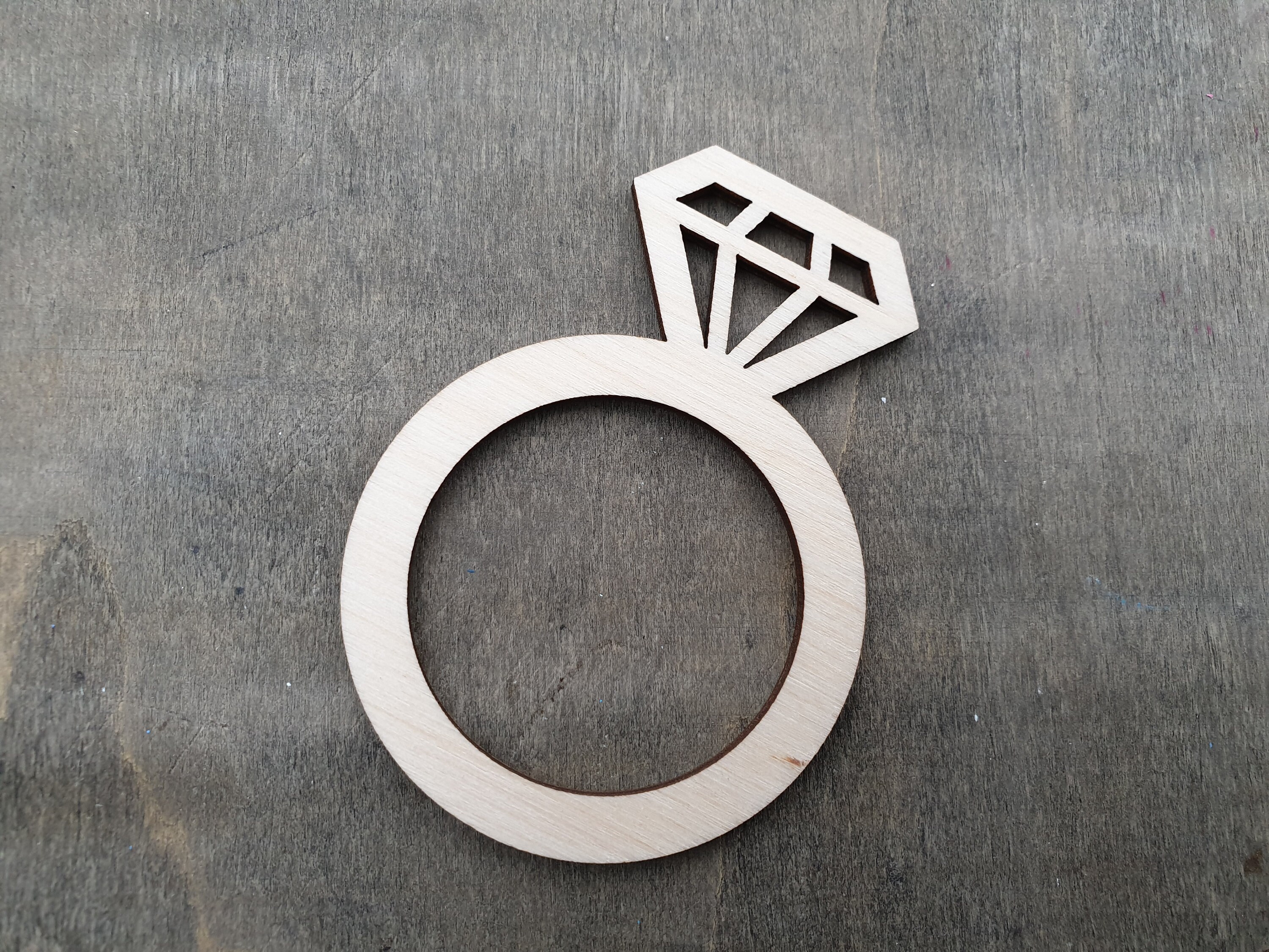 Diamond Ring Shape 3 20 Laser Cut Ring Cut | Etsy