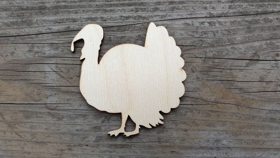 Turkey Shape, MULTIPLE SIZES, Turkey Cut Out, Laser Cut Turkey Bird ...