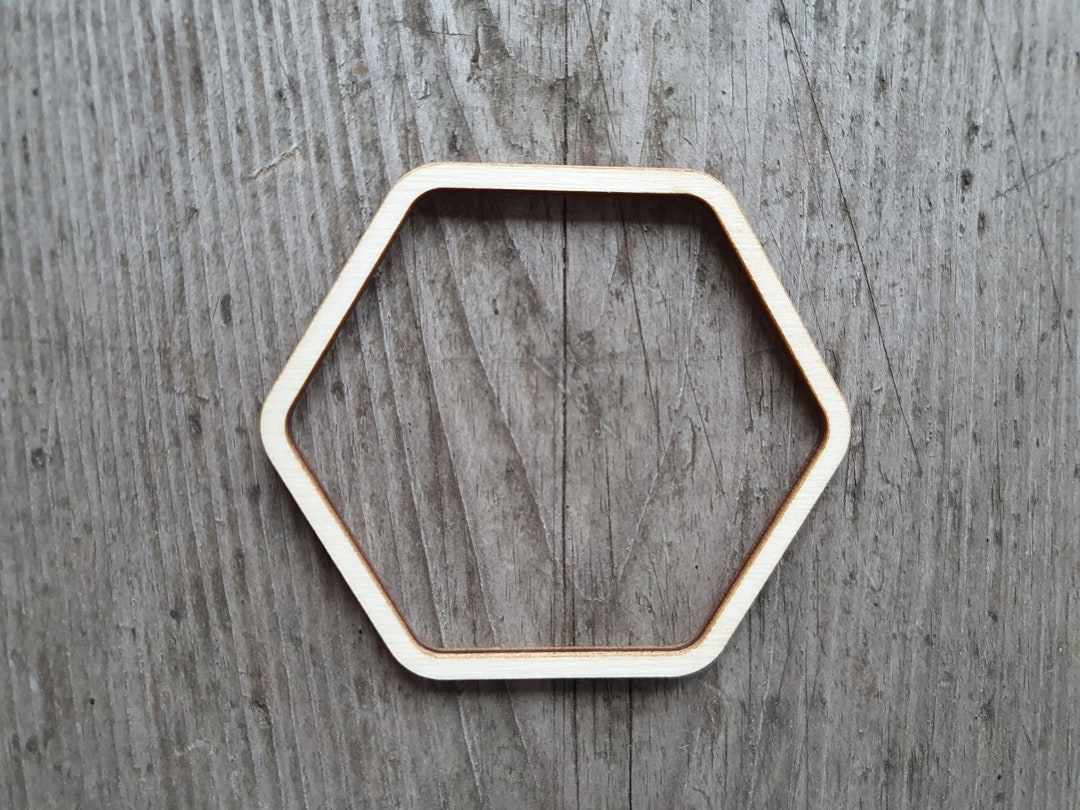 Rounded Hexagon Outline Shape , 3 20, Hexagon Cut Out, Geometric Shape ...