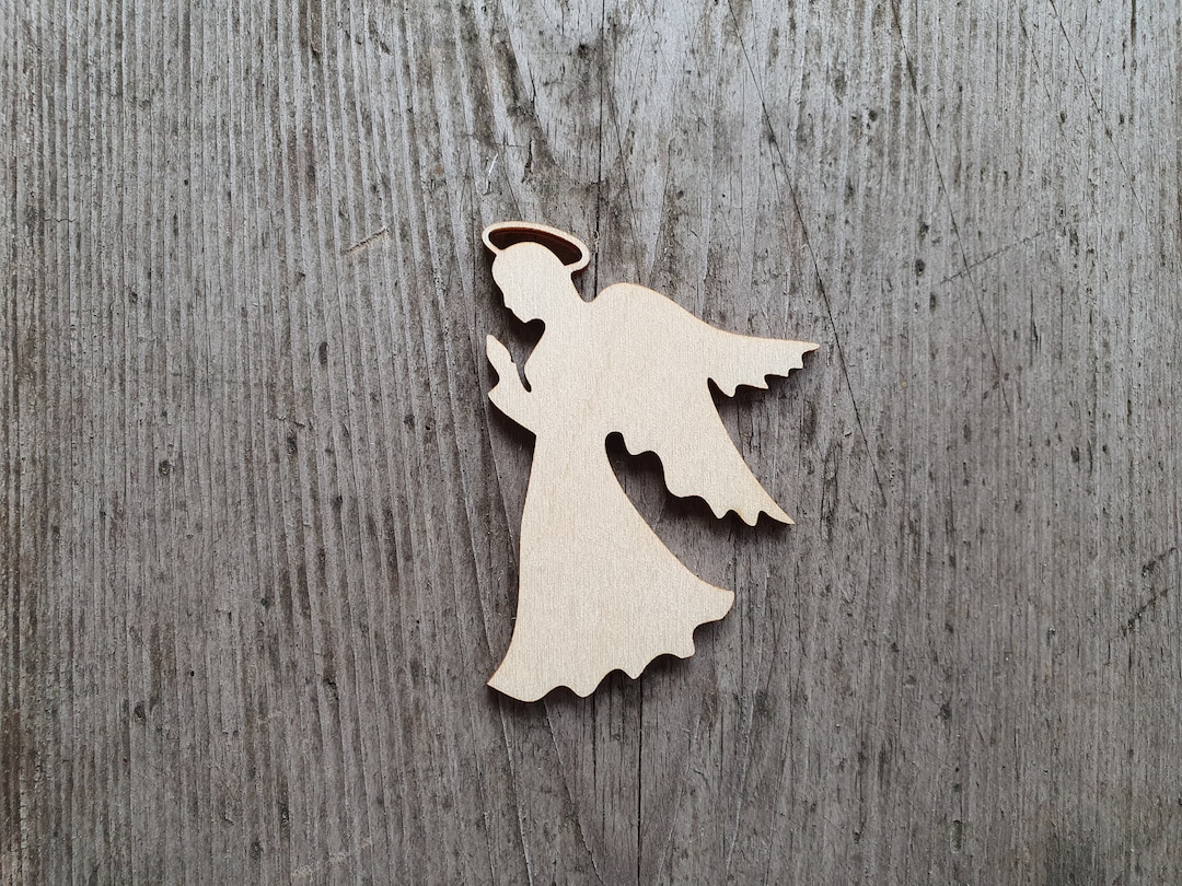 Angel Shape, MULTIPLE SIZES, Angel Cut Out, Wooden Shapes for Crafts ...
