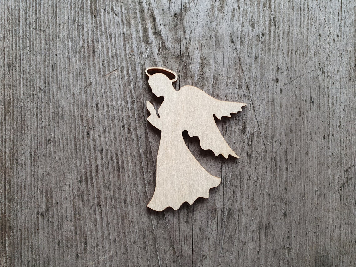 Angel Shape MULTIPLE SIZES Angel Cut Out Wooden Shapes for - Etsy