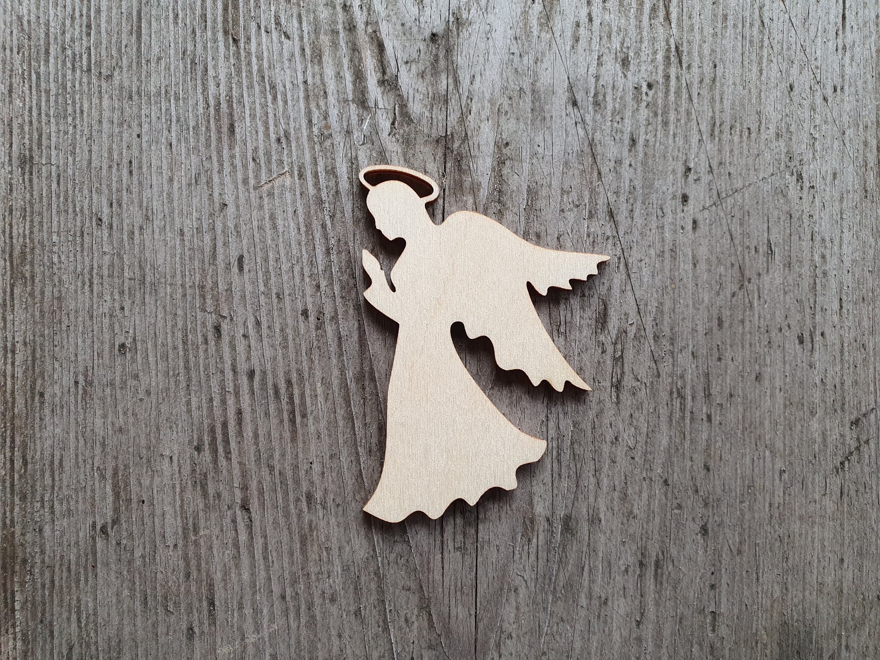 Angel Shape MULTIPLE SIZES Angel Cut Out Wooden Shapes for - Etsy