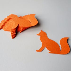 Paper Fox Cutouts, 20 Pieces, Fox Die Cut, Paper Fox Cut Out - Choose ...