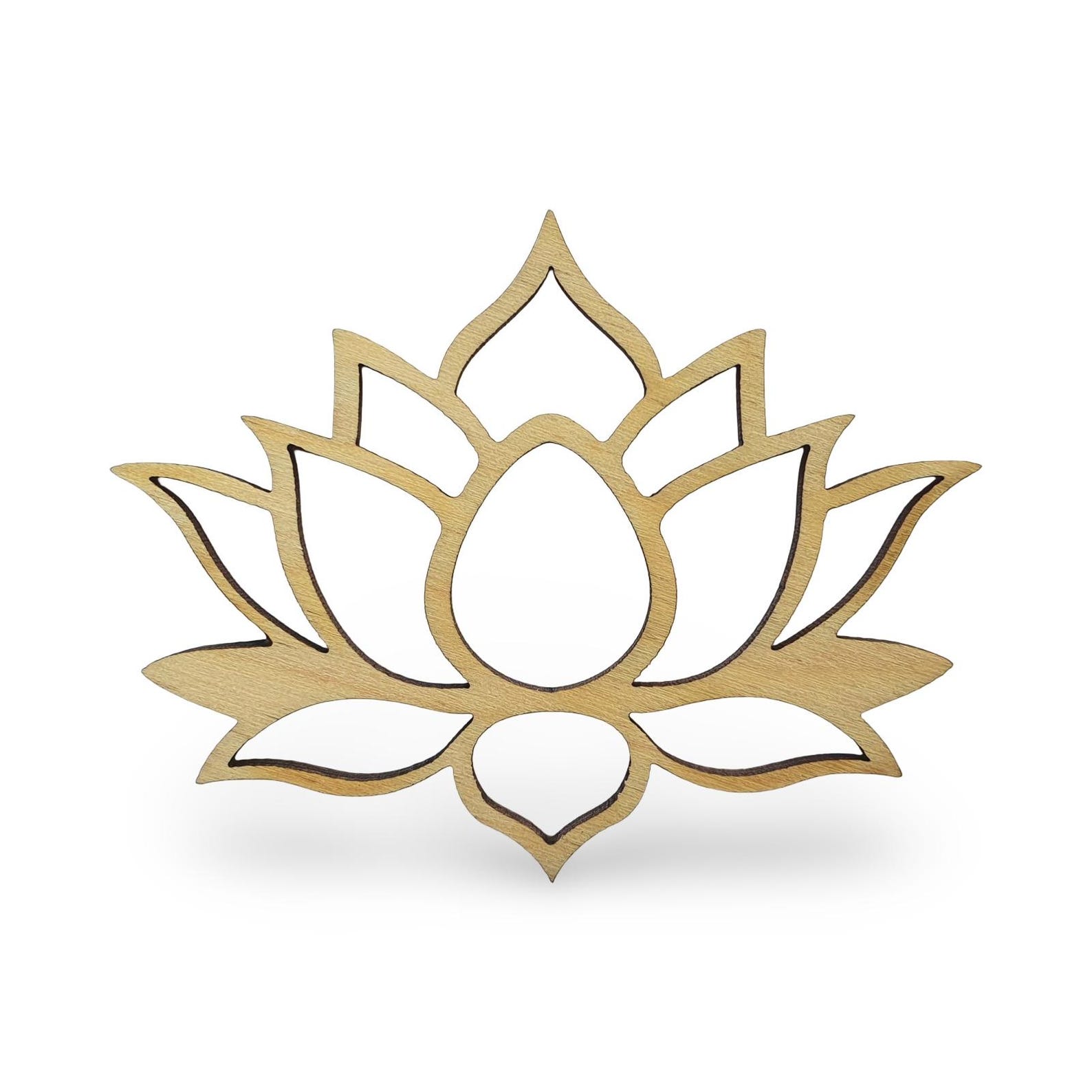 Lotus Flower Shape, 3" - 20", Lotus Flower Cut Out, Laser Cut Lotus ...