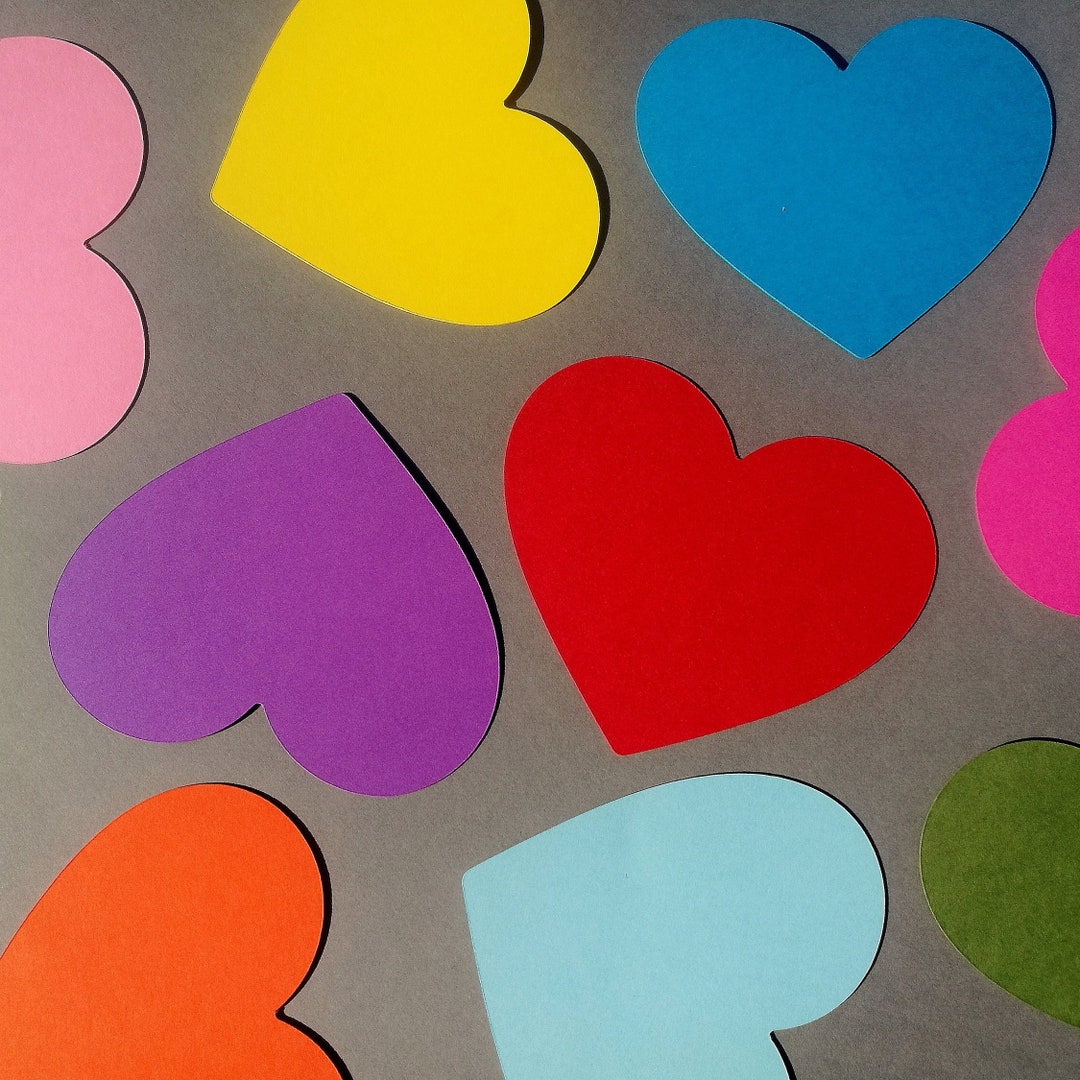 Large Paper Hearts, ANY SIZE, Engagement Party Decorations, Paper ...