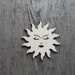 Sun With Face Shape, 3 20, Laser Cut Sun Shape, Unfinished Wood Cutout ...