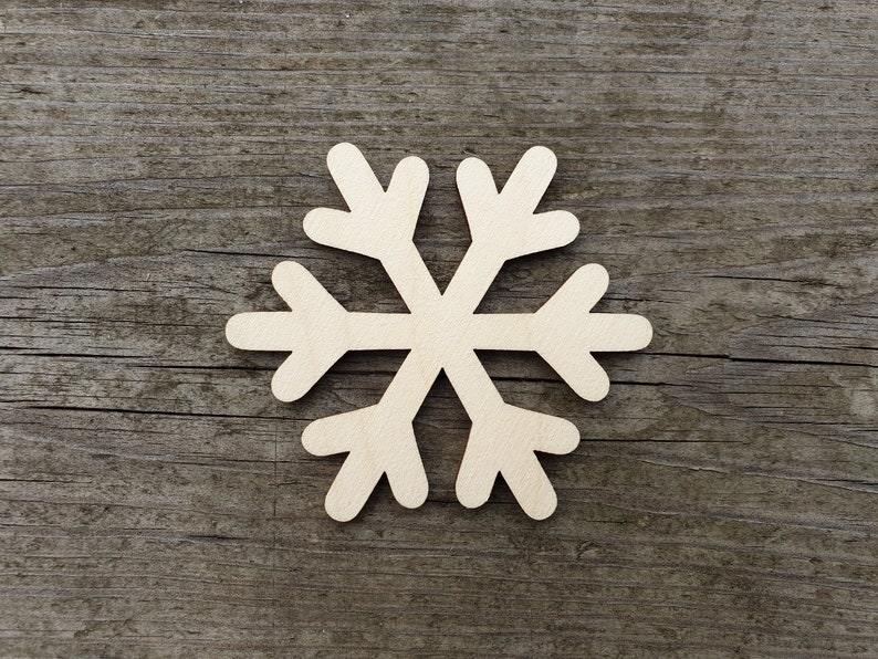 Snowflake Shape MULTIPLE SIZES Snowflake Cut Out Laser Cut | Etsy