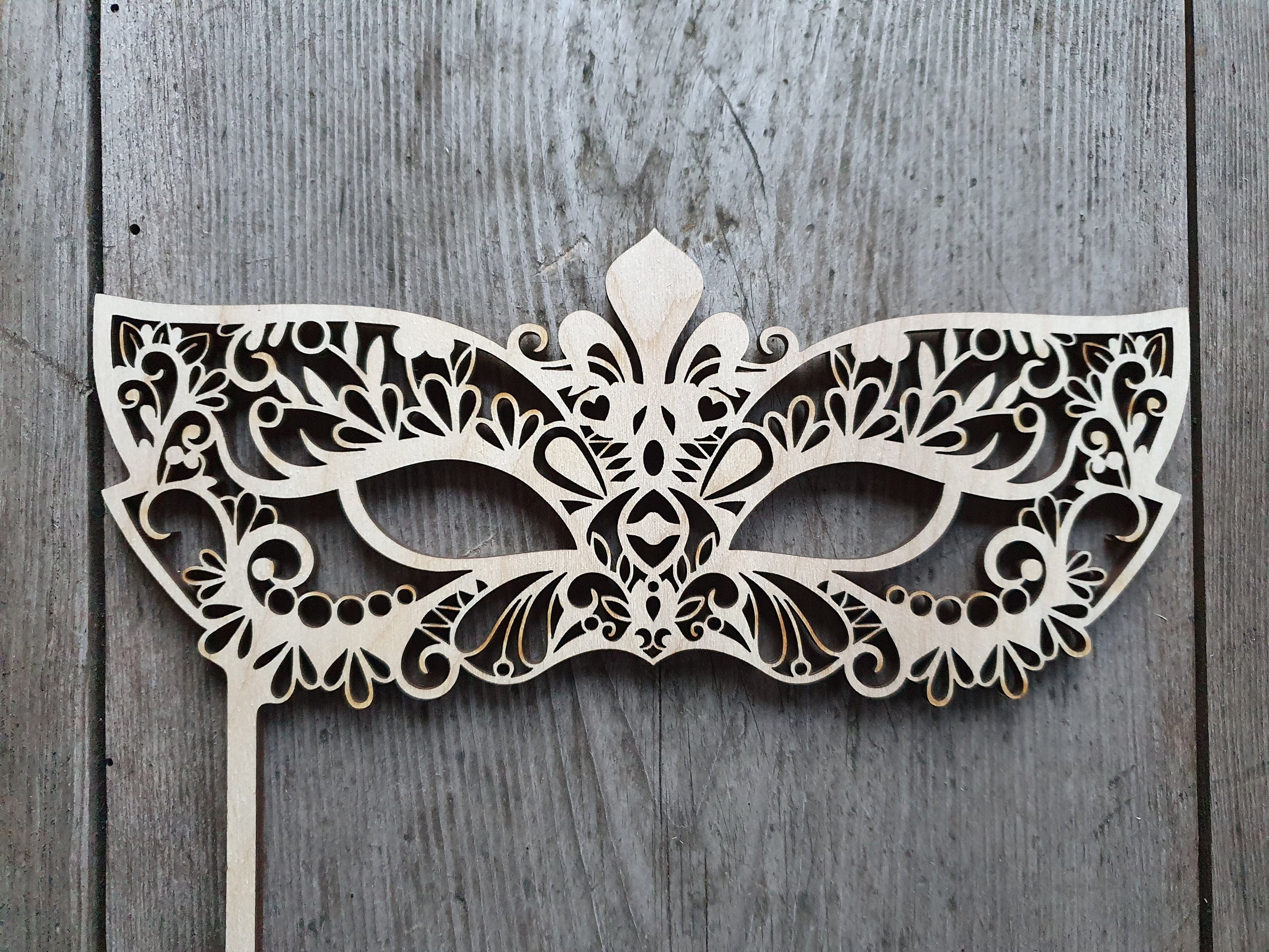 Simple Lace Masquerade Masks Templates