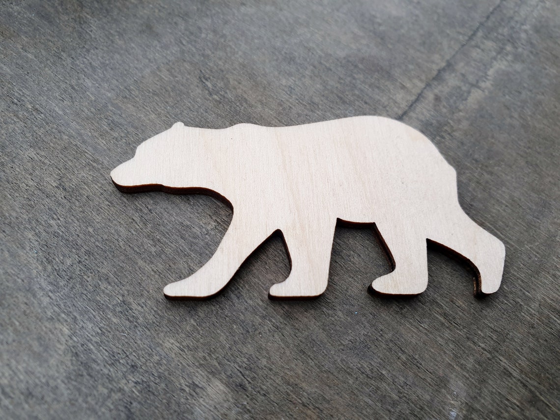 Polar Bear Shape MULTIPLE SIZES Polar Bear Cut Out | Etsy