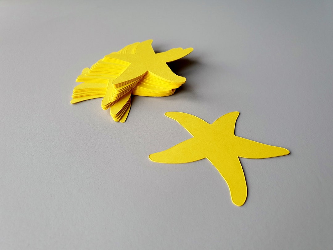 Starfish Cut Out, MULTIPLE SIZES, 20 Pieces, Starfish Die Cuts, Paper ...