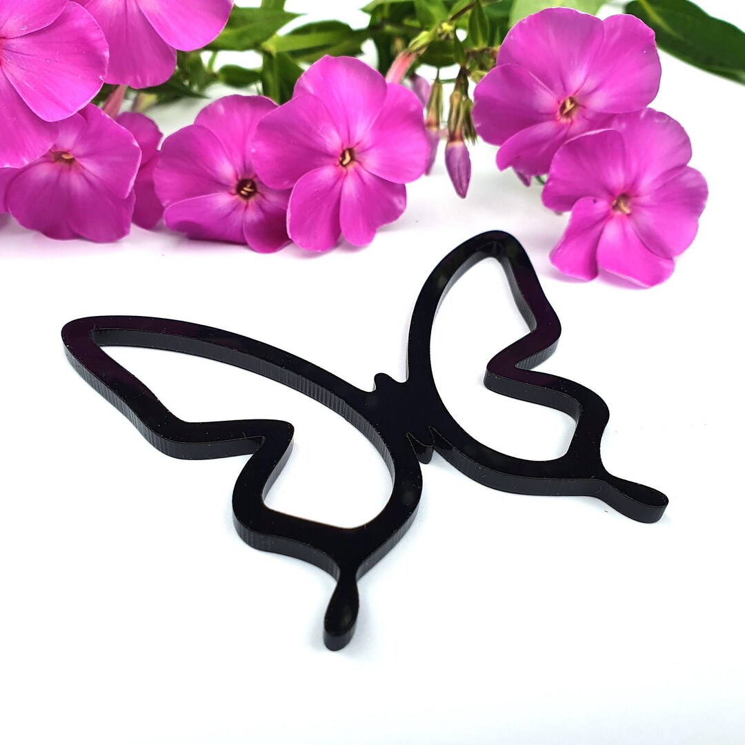 Acrylic Butterfly Outline Cutouts, Butterfly Shape, 1/8 Inch Material ...