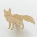 Laser-cut Unfinished Wood Fox Shape - Wooden Fox Cutouts - Wooden Fox ...