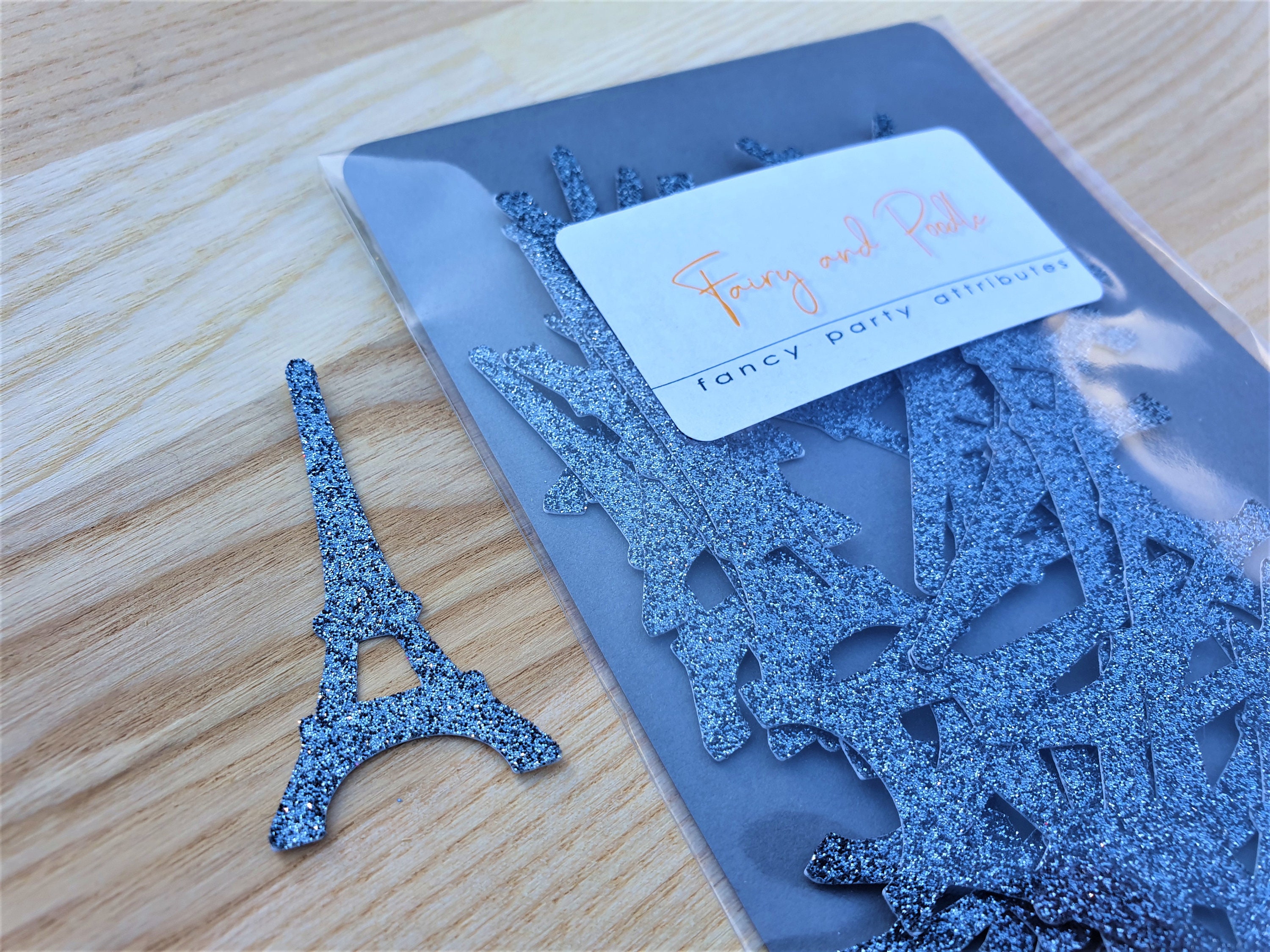 Paris party decorations Eiffel tower confetti 30 pcs French | Etsy