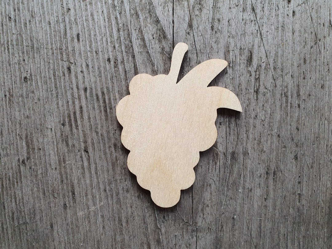 Grapes Shape, MULTIPLE SIZES, Wooden Shapes for Crafts and Decorations ...