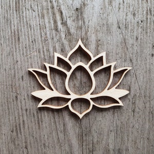 Lotus Flower Shape, 3" - 20", Lotus Flower Cut Out, Laser Cut Lotus ...