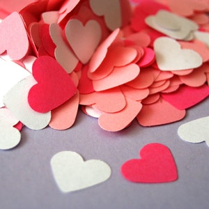 100 Small Paper Hearts Die Cut Heart Die Cut Paper Hearts - Etsy