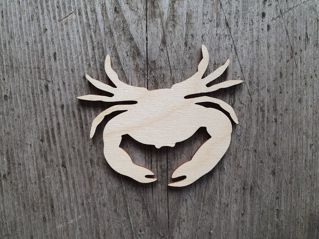 Crab Shape, MULTIPLE SIZES, Wooden Shapes for Crafts and Decorations ...