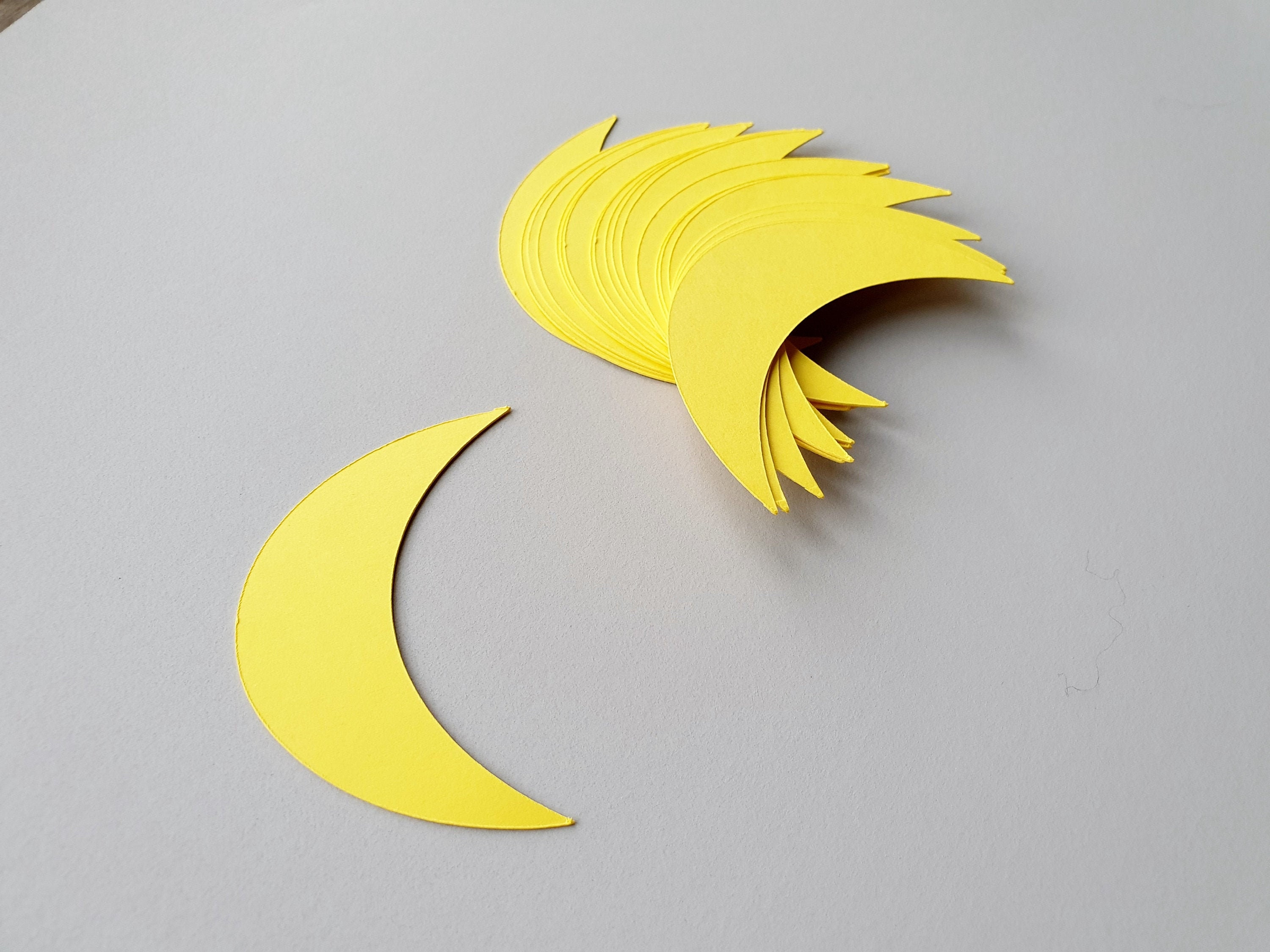 Crescent moon cut out MULTIPLE SIZES 20 pieces Crescent | Etsy