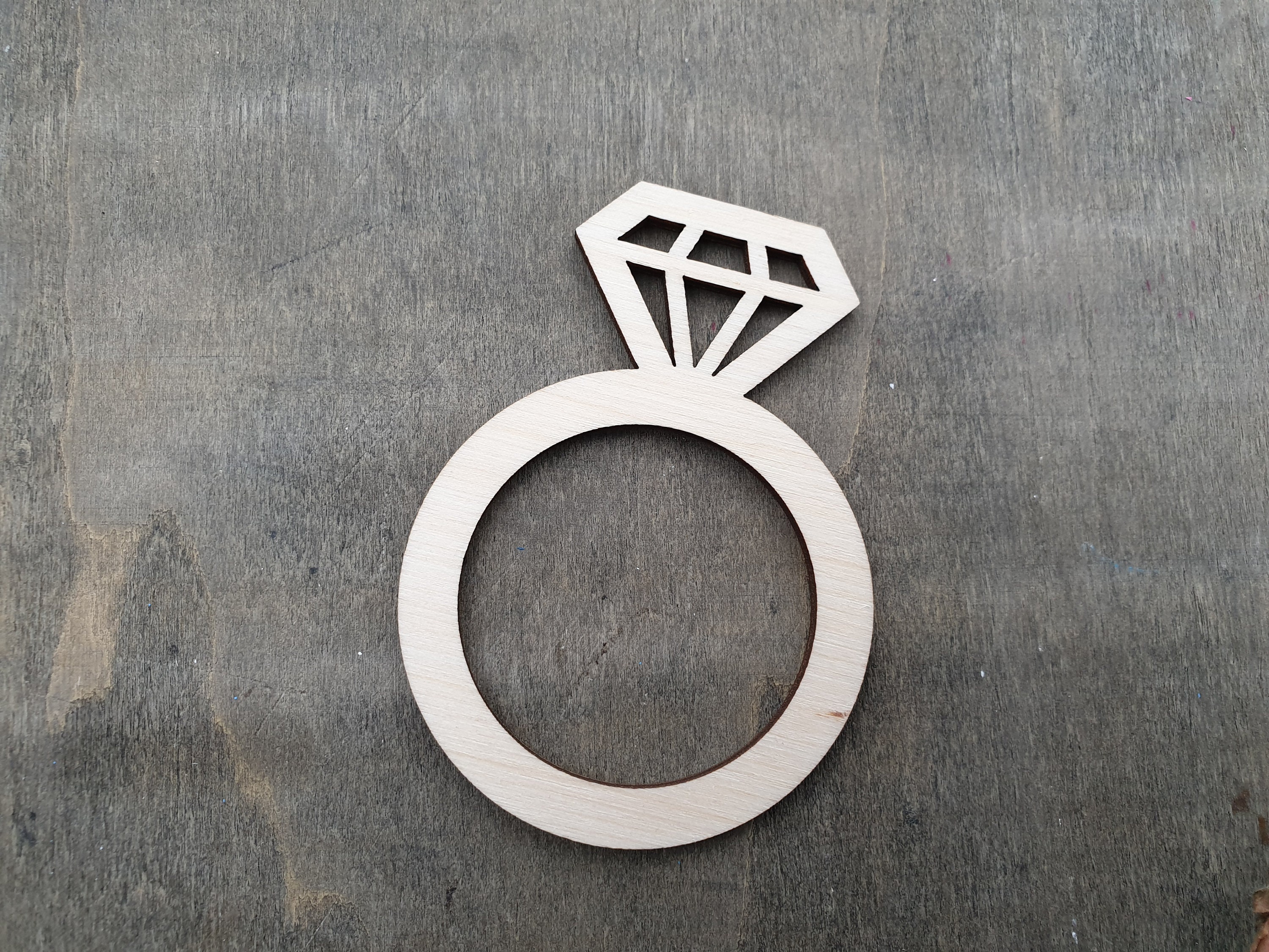 Diamond Ring Shape 3 20 Laser Cut Ring Cut | Etsy