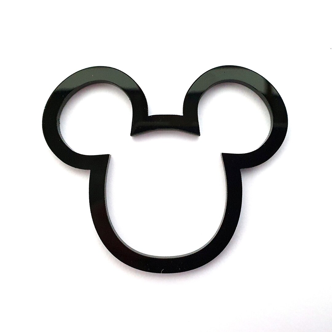 Acrylic Mouse Head Outline Shape, 1/8 Inch Thickness, Choose SIZE and ...