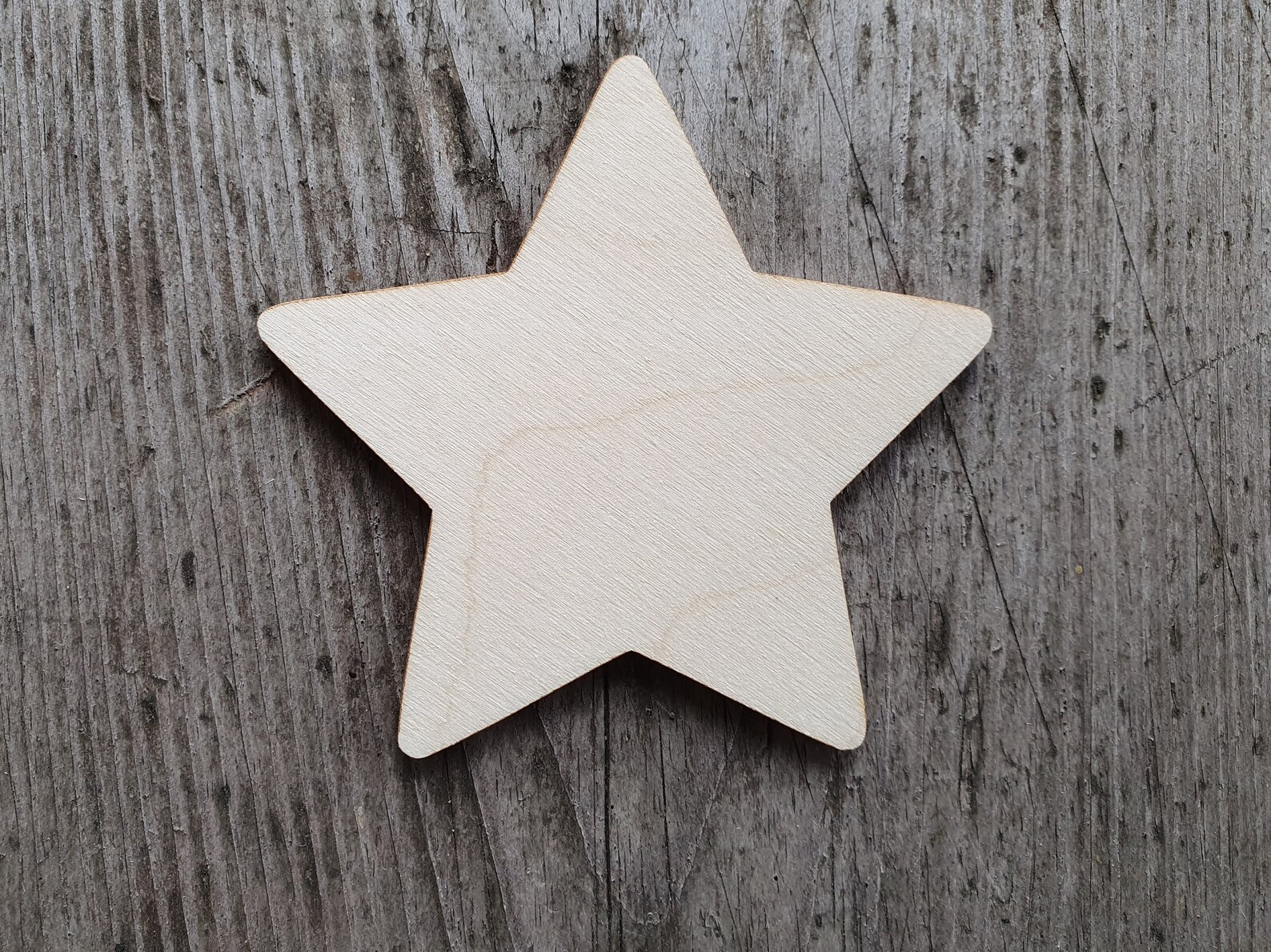 Star Shape 3 20 Star Cut Out Unfinished Wood | Etsy