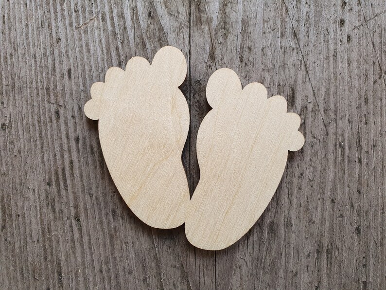 Baby Feet Shape MULTIPLE SIZES Feet Cut Out Laser Cut | Etsy