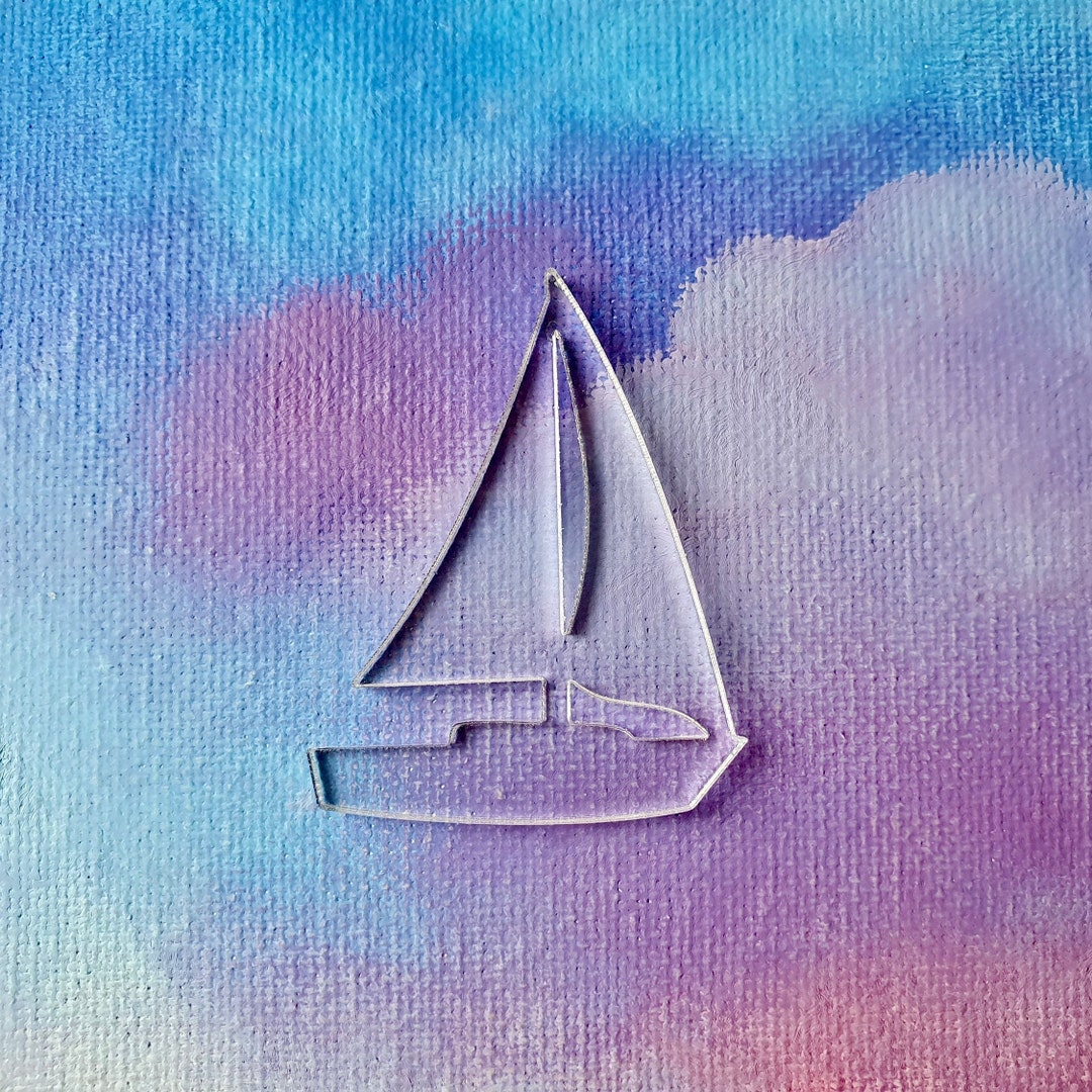 Laser-cut Acrylic Sailboat Shape for DIY Nautical Craft Projects ...