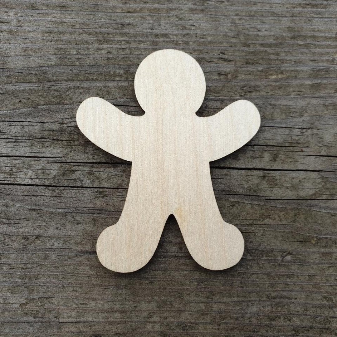 Gingerbread Man Shape, MULTIPLE SIZES, Gingerbread Man Cut Out, Laser ...